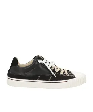 MAISON MARGIELA Low-top Canvas And Leather Trainers - White