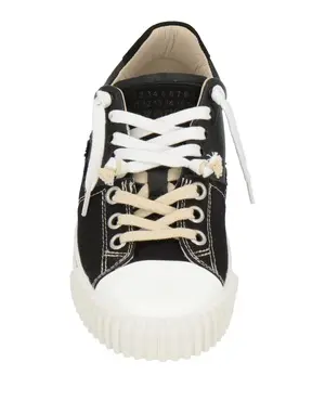 MAISON MARGIELA Low-top Canvas And Leather Trainers - White