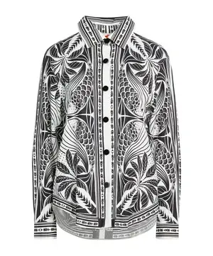 Farm Rio Long-sleeve Printed Shirt