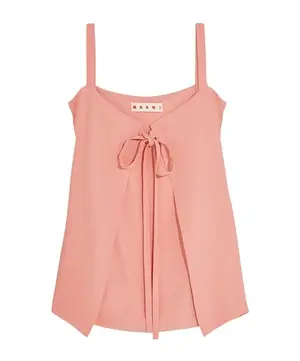 Marni Sleeveless Bow Neck Blouse - Pink