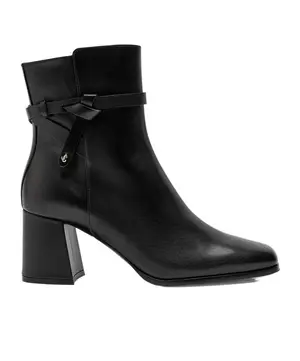 JIMMY CHOO Lawton 65 Leather Ankle Boots - Black