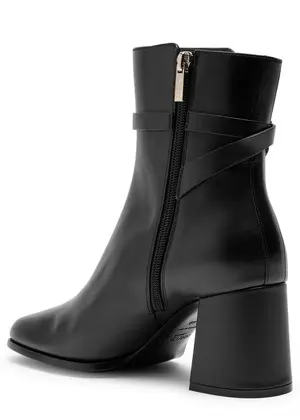 JIMMY CHOO Lawton 65 Leather Ankle Boots