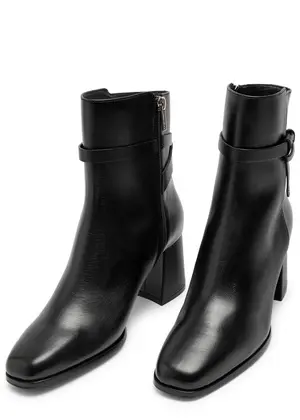 JIMMY CHOO Lawton 65 Leather Ankle Boots