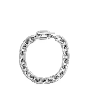 Rabanne Xl Link Chain Necklace - Gray