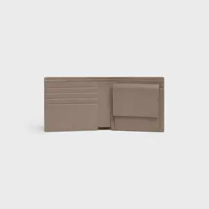 Celine Bi-fold Wallet In Grained Calfskin