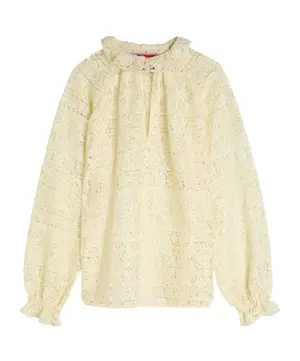 La DoubleJ Lacey Cerere Blouse - Nude