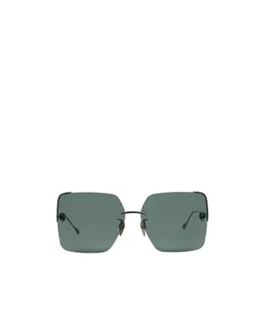 Isabel Marant Étoile Geometric Tinted Lens Sunglasses - Green