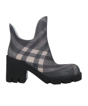 Burberry Printed Ankle Boots - Black