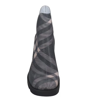 Burberry Printed Ankle Boots - Black