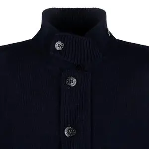 Stone Island Logo Knitted Cardigan