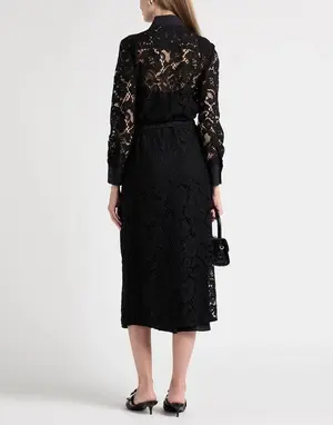 Tory Burch Solid Color Lace Shirt Dress