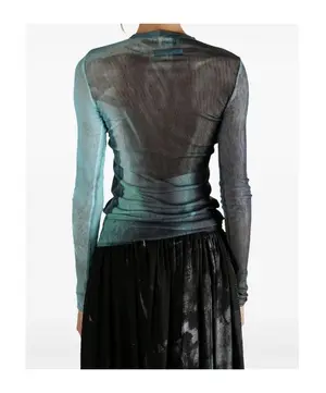 JEAN PAUL GAULTIER Abstract Print Long-sleeve T-shirt - Green