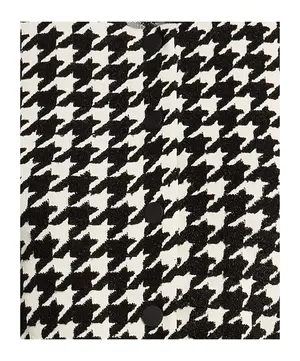 Burberry Sleeveless Knit Houndstooth Dress