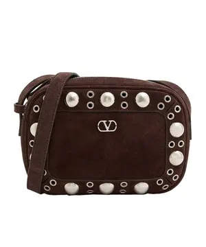 Valentino Garavani Nellcôte Studded Crossbody Bag - Black