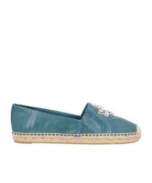 Tory Burch Leather Espadrilles With Appliqués