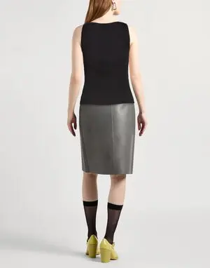 Burberry Solid Color Sleeveless T-shirt