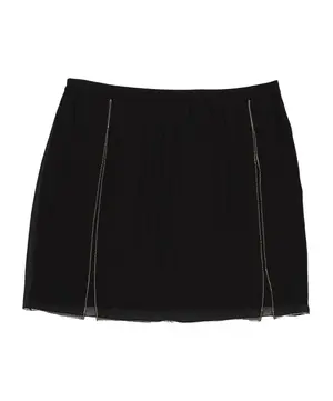 Chloé Crepe Pencil Skirt With Beaded Embellishment