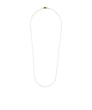 Valentino Garavani Ovalette Beaded Pearl Necklace - White