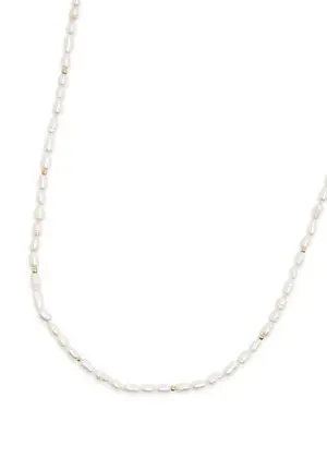 Valentino Garavani Ovalette Beaded Pearl Necklace