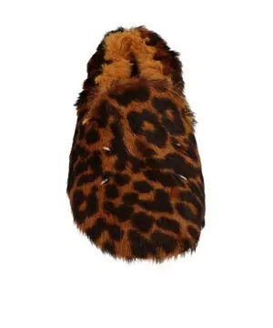 MAISON MARGIELA Leopard Print Round Toe Flat Shoes