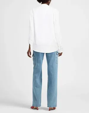 MAISON MARGIELA Solid Color V-neck Shirt