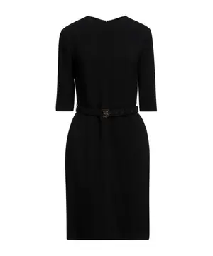 Burberry Minimalist Solid Color Flare Skirt - Black