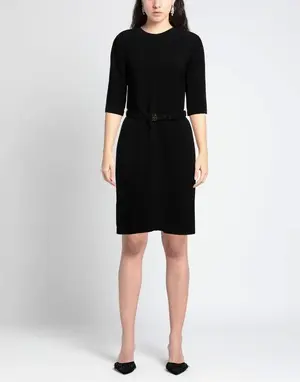Burberry Minimalist Solid Color Flare Skirt