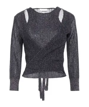 GANNI Multicolour Metallic Knit Jumper