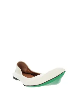 Marni Leather Pointed-toe Ballet Flats