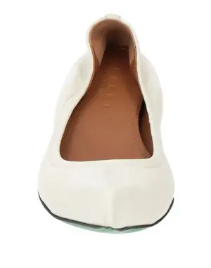Marni Leather Pointed-toe Ballet Flats