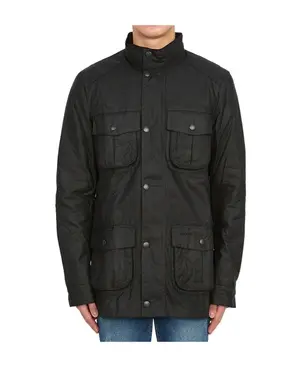 Barbour Long-sleeved Casual Jacket With Logo And Multi-pocket Design