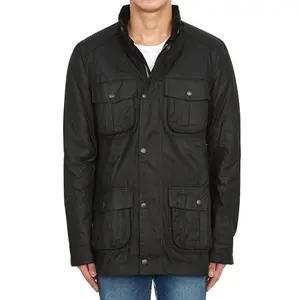 Barbour Long-sleeved Casual Jacket With Logo And Multi-pocket Design