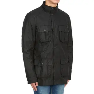 Barbour Long-sleeved Casual Jacket With Logo And Multi-pocket Design