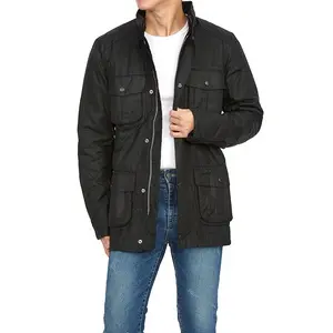 Barbour Long-sleeved Casual Jacket With Logo And Multi-pocket Design