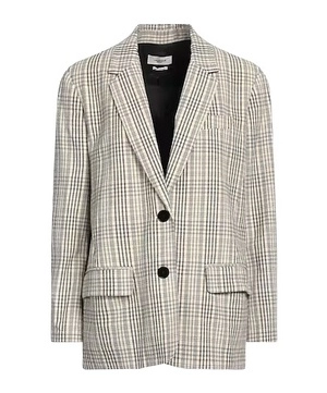 Isabel Marant Étoile Single-breasted Blazer Tartan Pattern