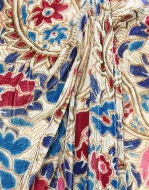 Isabel Marant Étoile Paisley Pattern Velvet Wrap Skirt