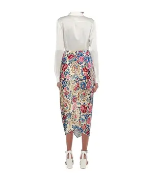 Isabel Marant Étoile Paisley Pattern Velvet Wrap Skirt