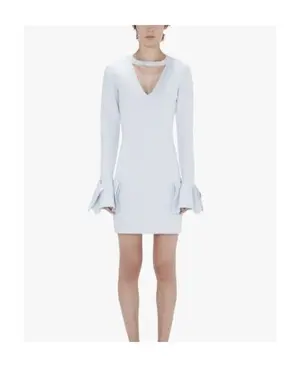 J.W.ANDERSON Jw Anderson V-neck Long-sleeved Mini Dress