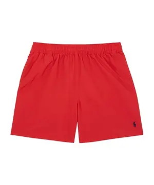 Polo Ralph Lauren Logo-embroidered Shell Swim Shorts - Red