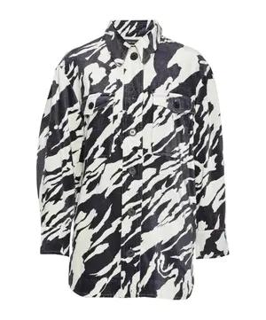 Isabel Marant Étoile Zebra Print Long Sleeve Shirt