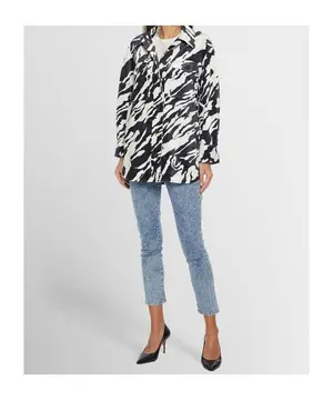 Isabel Marant Étoile Zebra Print Long Sleeve Shirt