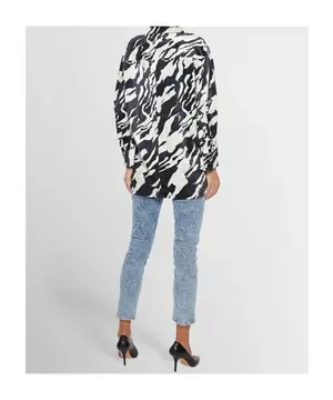 Isabel Marant Étoile Zebra Print Long Sleeve Shirt
