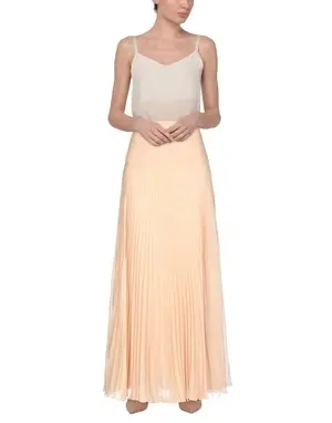 Chloé Solid Color Chiffon Midi Skirt