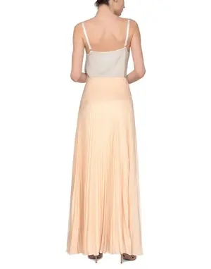 Chloé Solid Color Chiffon Midi Skirt