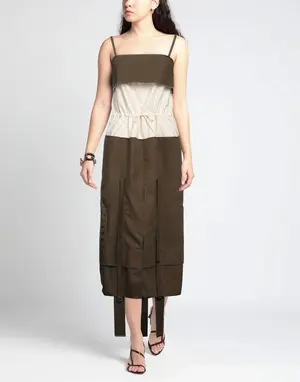 MAISON MARGIELA Sleeveless Flared Midi Dress