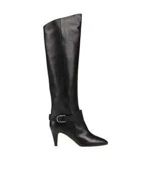 Isabel Marant Étoile Knee High Leather Boots With Buckle Detail