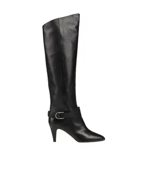 Isabel Marant Étoile Knee High Leather Boots With Buckle Detail
