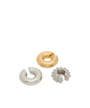 Rabanne Ear Cuff Set Of Three - Yellow