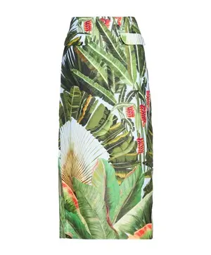 Farm Rio Floral Midi Skirt
