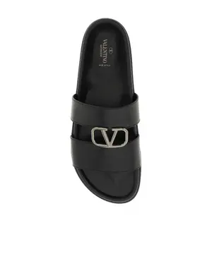 Valentino Garavani Vlogo Plaque Slip-on Slides